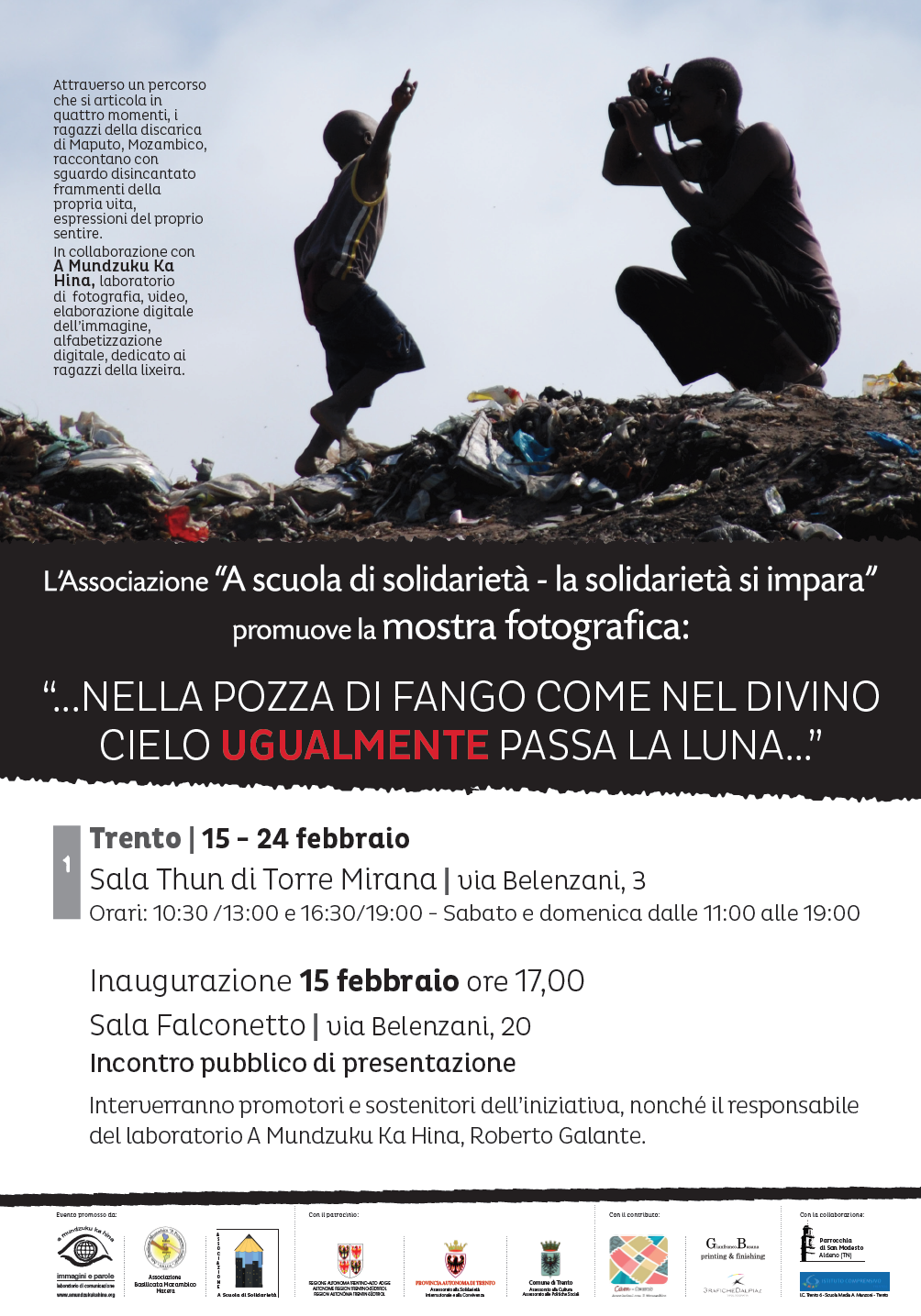 nella pozza di fango come nel divino cielo ugualmente passa la luna ...